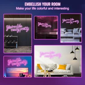 Accessories | Nwt Youre Like Really Pretty Neon Sign 275 X 12 Pink Led ...